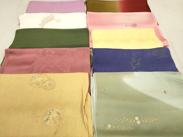 平和屋着物★和装小物　帯揚げ10枚セット　正絹　逸品　DAAV2498xg