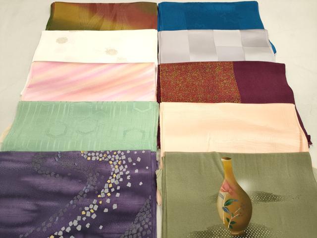 平和屋着物★和装小物　帯揚げ10枚セット　正絹　逸品　DAAV2502xg