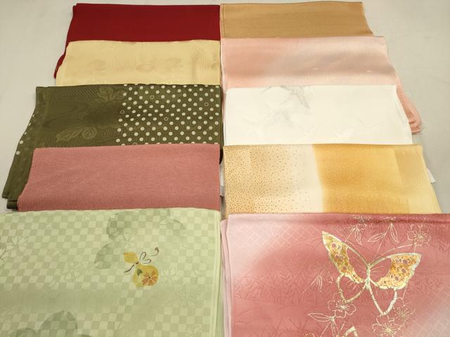 平和屋着物★和装小物　帯揚げ10枚セット　正絹　逸品　DAAV2509xg