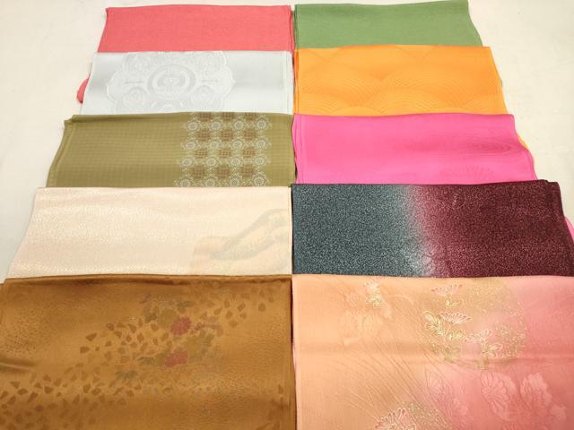 平和屋着物★和装小物　帯揚げ10枚セット　正絹　逸品　DAAV2520xg