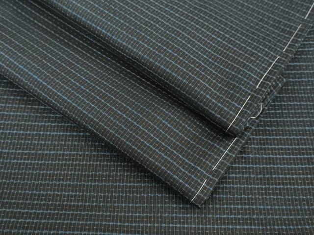 平和屋着物●男性　本場大島紬　格子　正絹　逸品　未使用　DAAV3097du