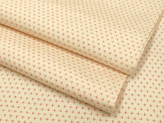 平和屋着物▽本塩沢　単衣　十字絣　正絹　逸品　DAAV3162du