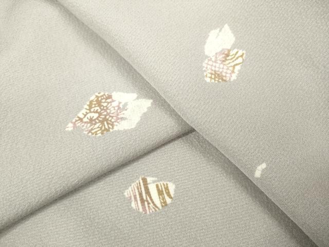 平和屋着物●上質な小紋　松皮菱花文　正絹　逸品　未使用　DAAV3290du