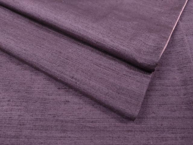 平和屋着物●上質な紬　滅紫色　正絹　逸品　DAAV3302du