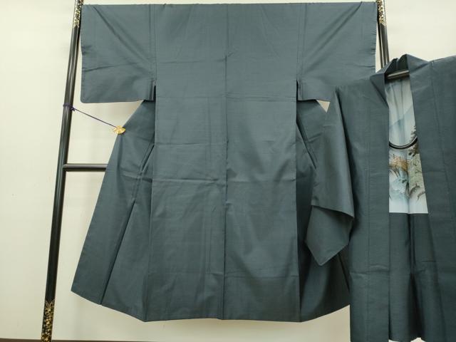 平和屋着物●男性　本場大島紬　アンサンブル　亀甲柄　正絹　逸品　DAAV3330du