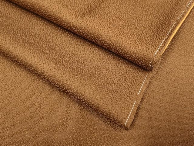 平和屋着物●上質な色無地　渋紙色　正絹　逸品　DAAV3466du