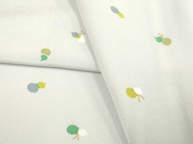 平和屋着物●上質な小紋　瓢箪　金彩　正絹　逸品　DAAV3479du