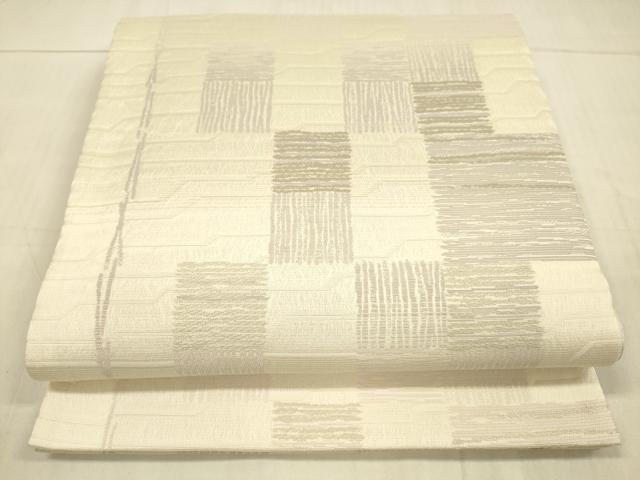 平和屋着物＊夏物　六通柄袋帯　抽象文様　正絹　逸品　DAAV3677cm