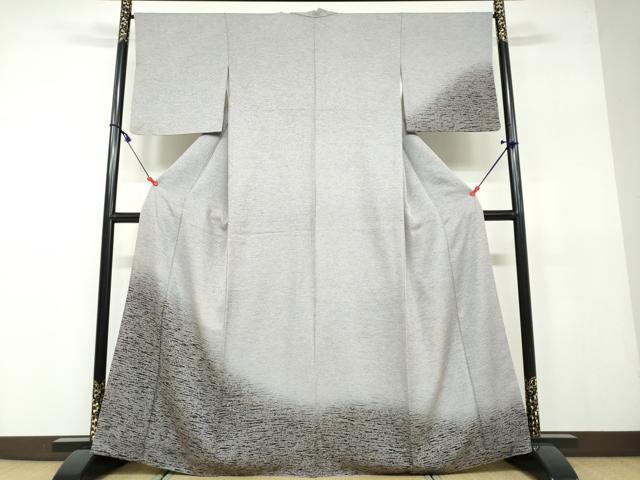 平和屋着物●訪問着　霞文　暈し染め　正絹　逸品　DAAV4835ud