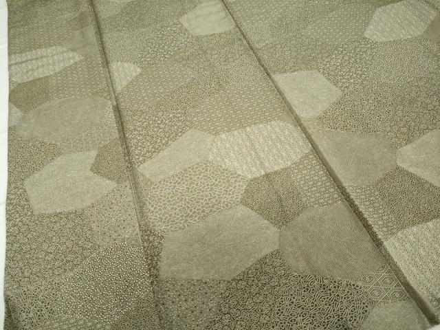 平和屋着物○江戸小紋 石畳吉祥文 正絹 逸品 DAAV4858ud