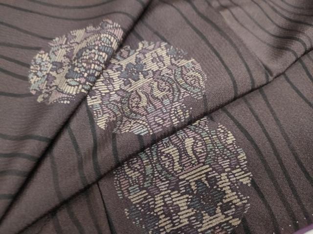 平和屋着物●上質な小紋　花鳥丸文　さが美扱い　正絹　逸品　DAAV4862ud