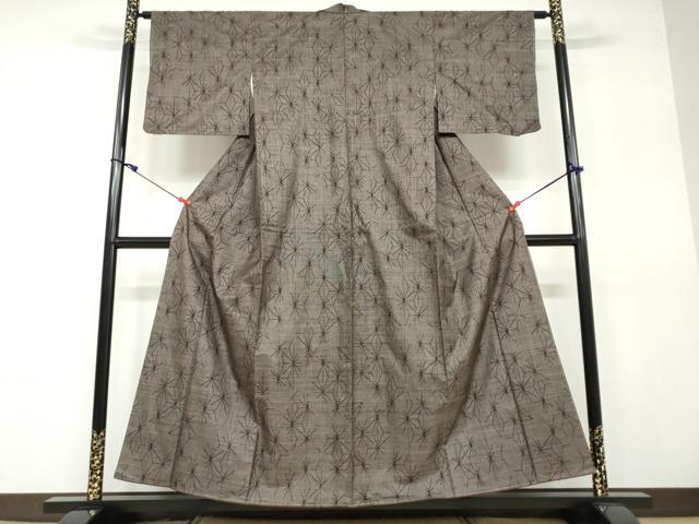 平和屋着物○本場大島紬 白大島 9マルキ 流線文 正絹 逸品 CAAS8473vf