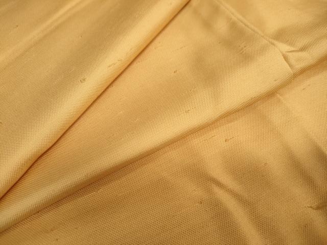 平和屋着物●上質な紬　柑子色　正絹　逸品　DAAV4930ud