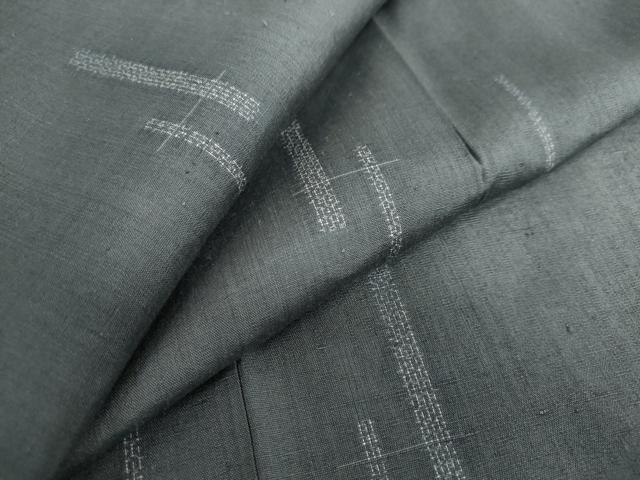 平和屋着物●上質な紬　100亀甲　抽象文様　正絹　逸品　未使用　DAAV4973ud