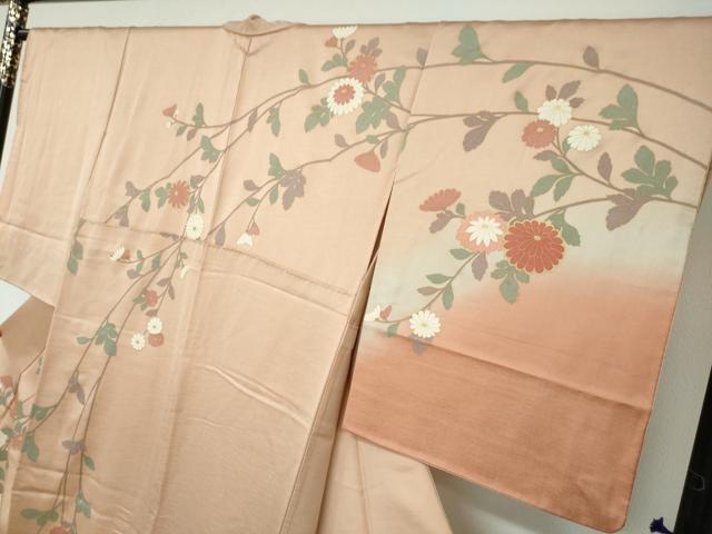 平和屋着物○人間国宝 七代 尾上菊五郎 訪問着 源氏車文 暈し染め 正絹