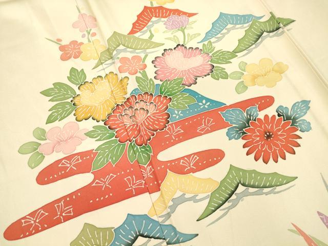 平和屋着物▽訪問着 単衣 霞吉祥花文 金彩 正絹 逸品 DAAS0137az