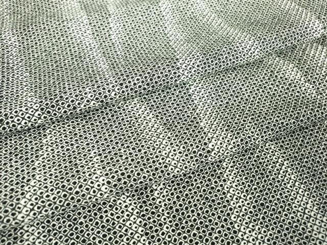 平和屋着物▽小紋　単衣　鹿の子文様　洗える着物　DAAV5219az