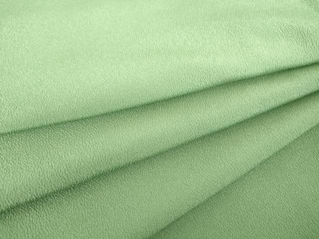 平和屋着物▽色無地　単衣　柳染色　洗える着物　DAAV5220az