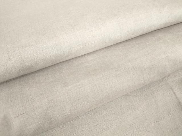 平和屋着物▽結城紬　単衣　鴇鼠色　正絹　逸品　DAAV5323az