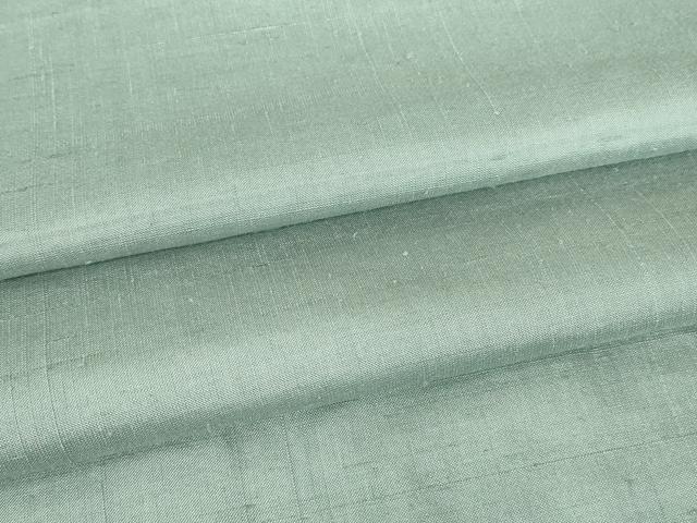 平和屋着物▽上質な紬　単衣　湊鼠色　正絹　逸品　DAAV5384az