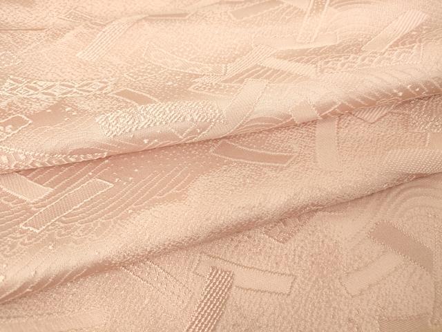 平和屋着物▽上質な色無地　単衣　短冊地紋　虹色　正絹　逸品　DAAV5408az