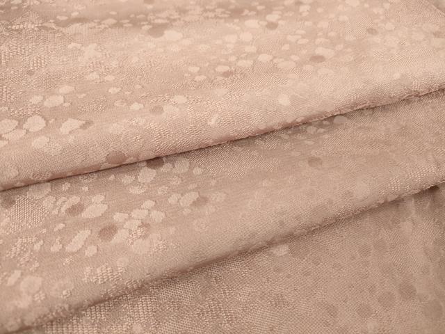 平和屋着物▽上質な色無地　単衣　霞地紋　梅鼠色　正絹　逸品　DAAV5411az