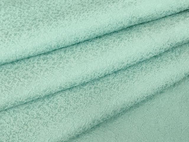 平和屋着物▽上質な色無地　単衣　霞文　白群色　正絹　逸品　DAAV5428az