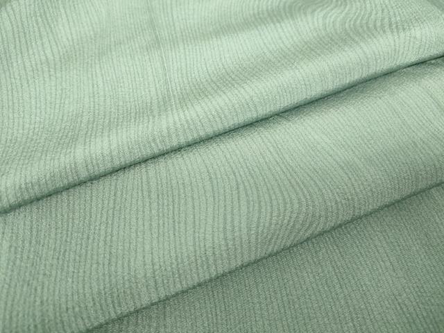 平和屋着物▽上質な小紋　単衣　変わり縞　暈し染め　正絹　逸品　DAAV5429az