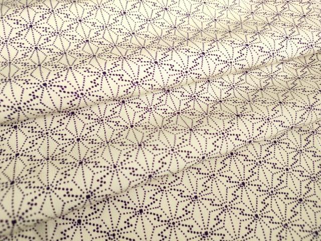 平和屋着物▽上質な小紋　単衣　松皮菱麻の葉文　正絹　逸品　DAAV5561az