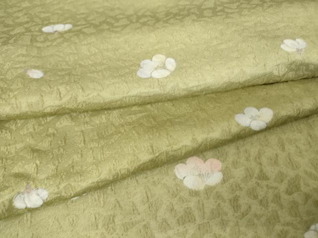 平和屋着物▽小紋　単衣　舞梅文　洗える着物　DAAV5596az