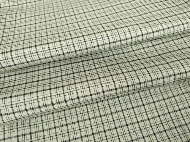 平和屋着物▽上質な紬　単衣　格子　正絹　逸品　DAAV5743az