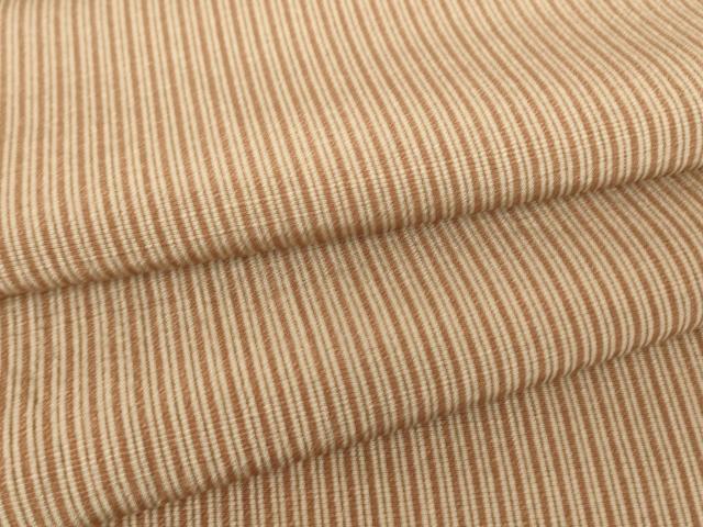 平和屋着物▽上質な紬 　単衣　子持ち縞 　正絹　逸品　未使用　DAAV5773az