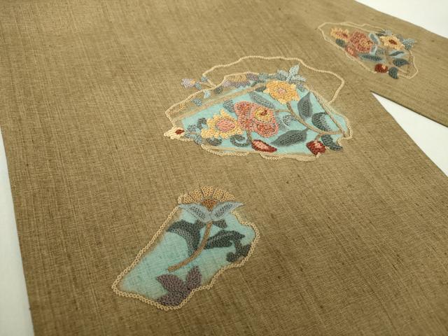 平和屋着物○中国三大刺繍 相良刺繍 総刺繍 九寸名古屋帯