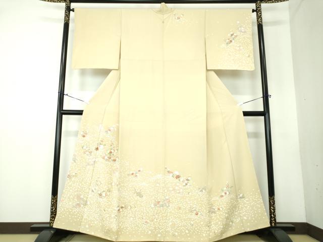 平和屋着物●訪問着　立波花筏　金彩　正絹　逸品　DAAV6385ps