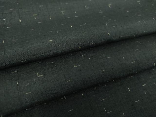 平和屋着物○上質な紬 霞文 黒地 正絹 逸品 DAAV6386ps