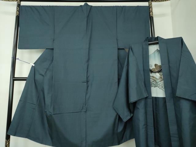 平和屋着物●男性　本場大島紬　アンサンブル　長羽織　80亀甲　総詰め　正絹　逸品　DAAV6411ps