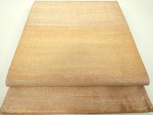 平和屋着物●桝屋高尾　ねん金綴錦　全通柄袋帯　段霞文　金銀糸　正絹　逸品　DAAV6434ps