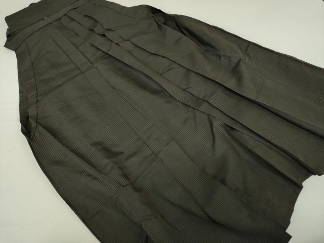 平和屋着物●男性　馬乗袴　縞　正絹　逸品　DAAV6461ps