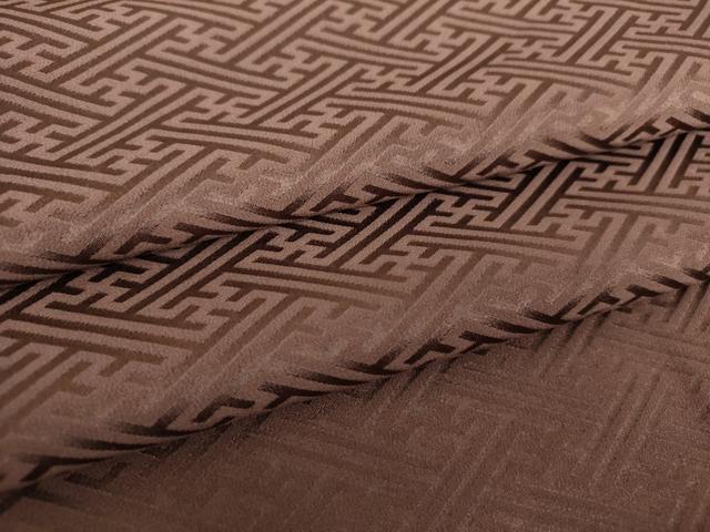 平和屋着物●上質な色無地　紗綾形地紋　赤墨色　正絹　逸品　DAAV6475ps