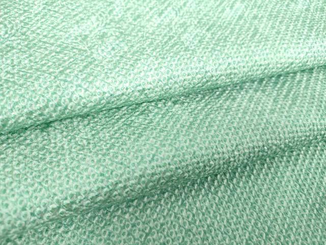 平和屋着物●大変加工の良い総絞り小紋　正絹　逸品　DAAV6502ps