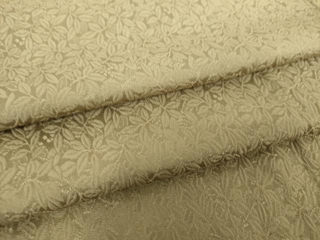 平和屋着物●上質な色無地　南天地紋　空五倍子色　正絹　逸品　DAAV6504ps