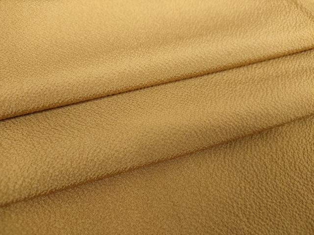 平和屋着物●上質な色無地　飴色　正絹　逸品　DAAV6524ps