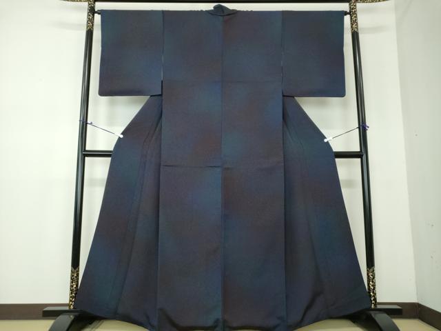 平和屋着物●上質な小紋　霞文　暈し染め　正絹　逸品　DAAV6549ps