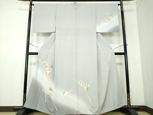 平和屋着物●訪問着　吉祥花文　暈し染め　金彩　正絹　逸品　DAAV6585ps