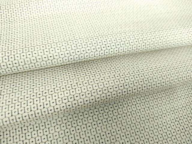 平和屋着物●本場大島紬　白大島　100亀甲　総詰め　正絹　逸品　DAAV6651ps