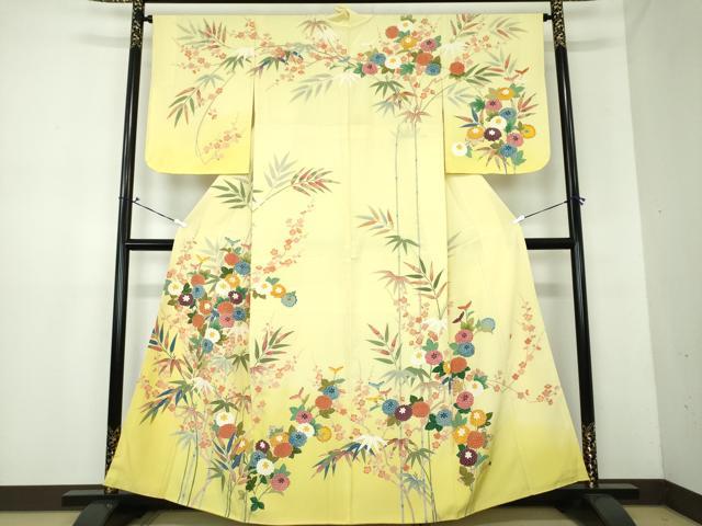 平和屋着物●本加賀友禅作家　村上堅正　訪問着　吉祥花文　暈し染め　正絹　逸品　未使用　DAAV6677ps