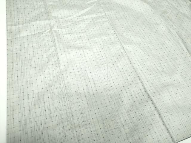 平和屋着物○三代目市三郎 雅生紬會 大原紬 格子 証紙付き 正絹