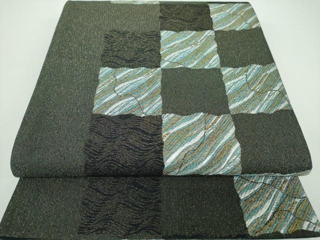 平和屋着物●六通柄袋帯　露の華　金糸　正絹　逸品　DAAV6752ps