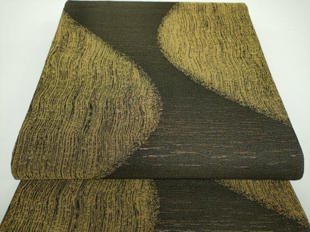 平和屋着物●両面　全通柄袋帯　作家物　華仙　金糸　正絹　逸品　DAAV6780ps