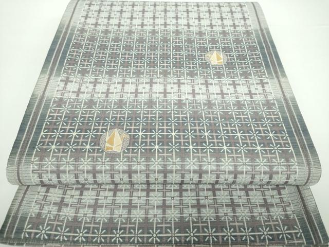 平和屋着物●六通柄袋帯　紹巴真綿バンブー織　折鶴　やまと誂製　正絹　逸品　DAAV6785ps